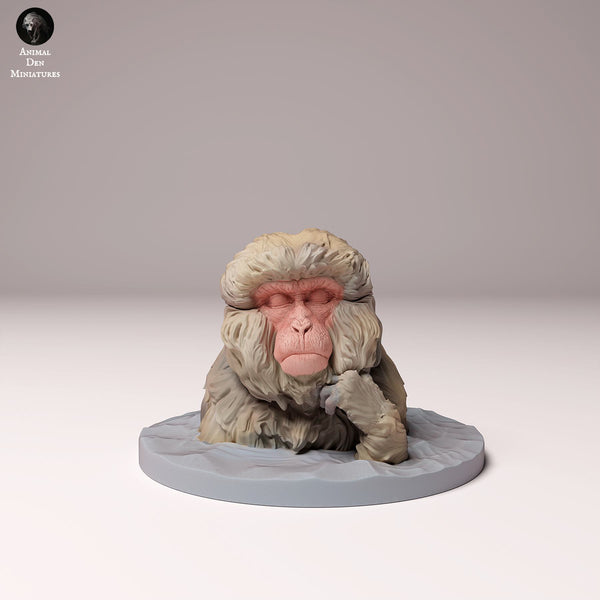 Wild animal figure: bathing Japanese macaque (Ref 24_10_10) – 3drifter