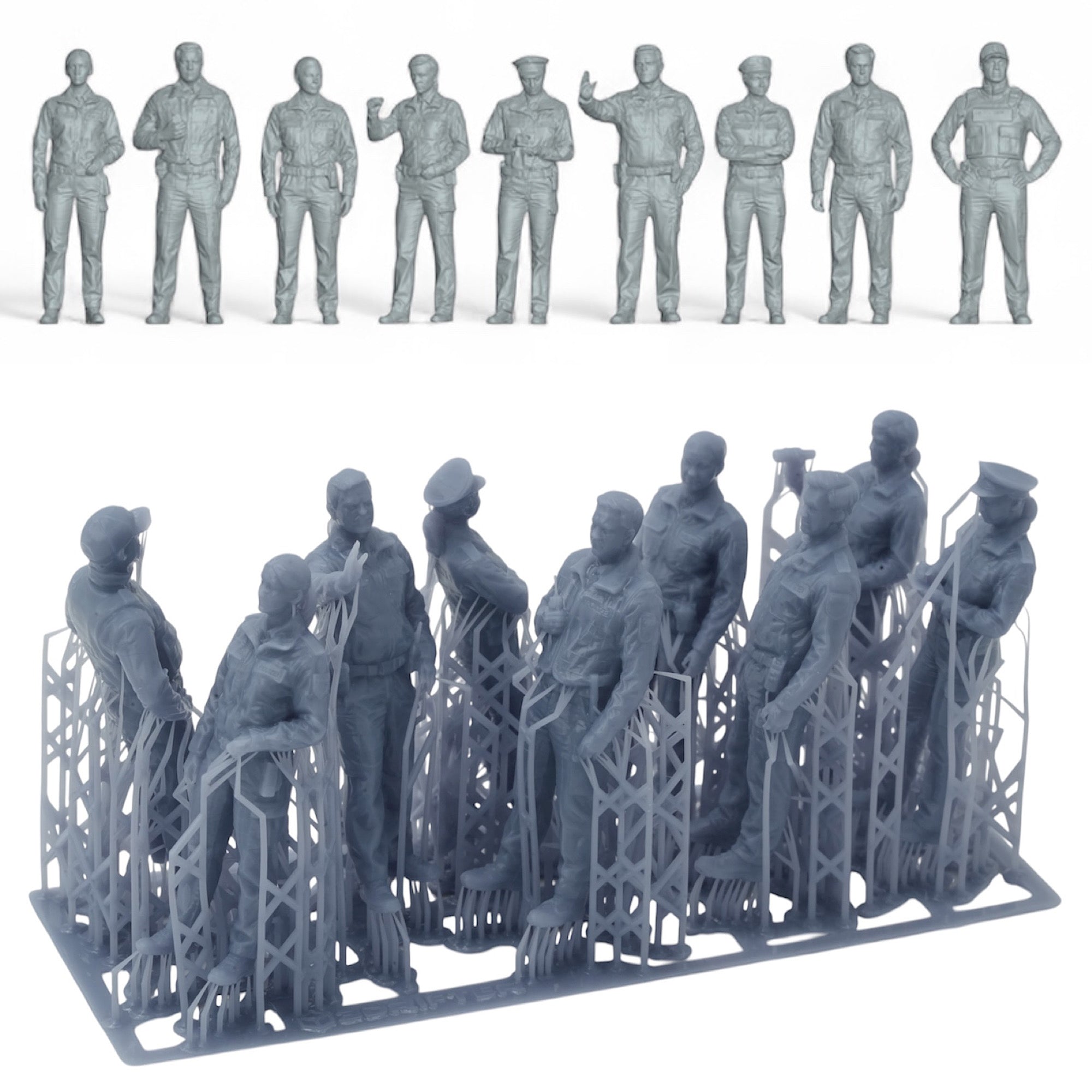 German Police Set - 9 Figures (s41) – 3drifter
